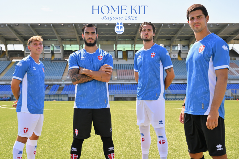 Il nuovo home kit 2025/26 – Novara Football Club